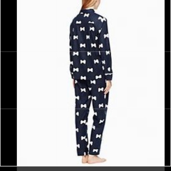 kate spade | Intimates & Sleepwear | Kate Spade Flannel Pajama Set Navy ...